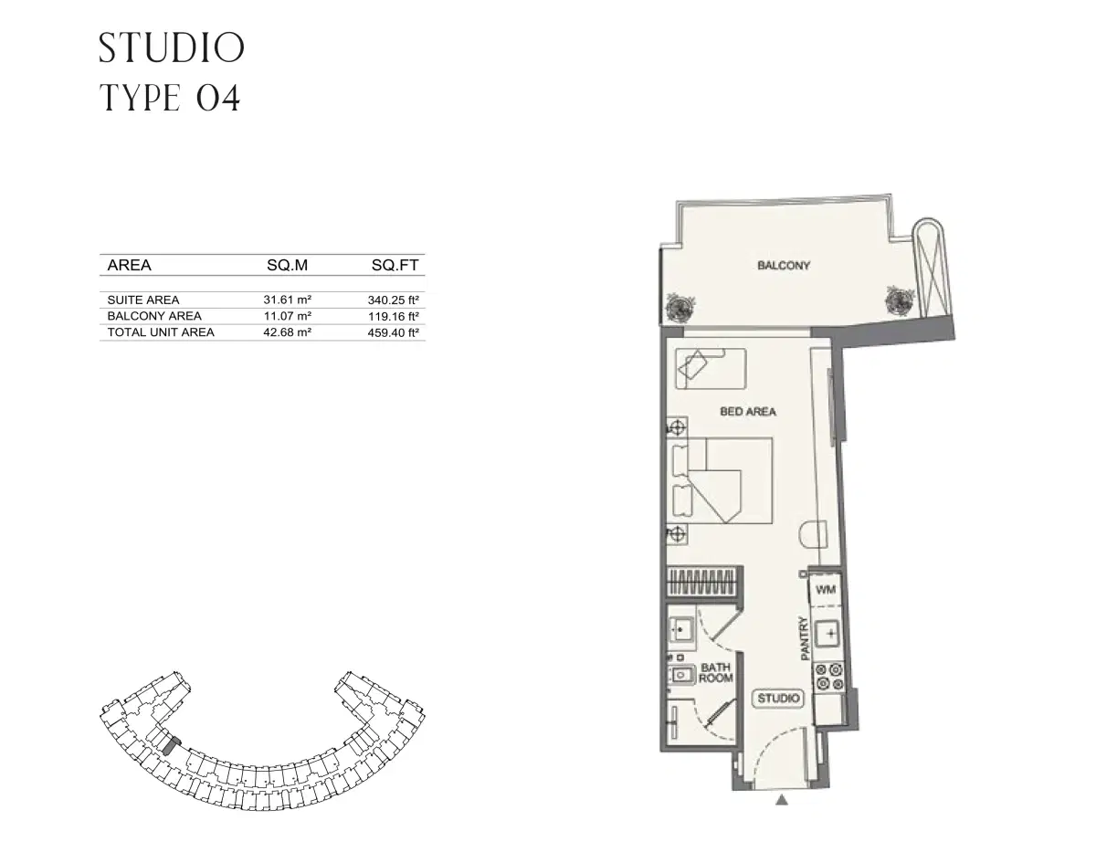 Binghatti Wraith at Al Jaddaf, Dubai - Studios, Apartments